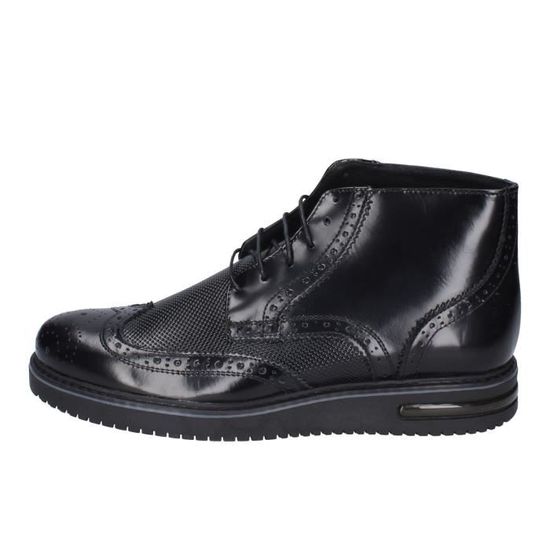 BRUNO VERRI Bottines Homme Noir Cuir BC556 Noir - Cdiscount Chaussures