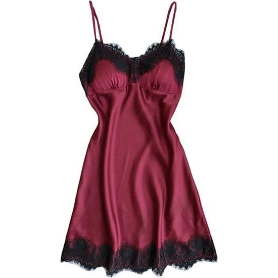 Robe de nuit bandeau femme - Lanon - Grande taille - Dentelle ...