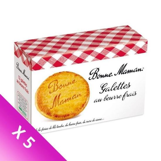 [LOT DE 5] Galettes au beurre frais 170 g BONNE MAMAN - Cdiscount Au ...