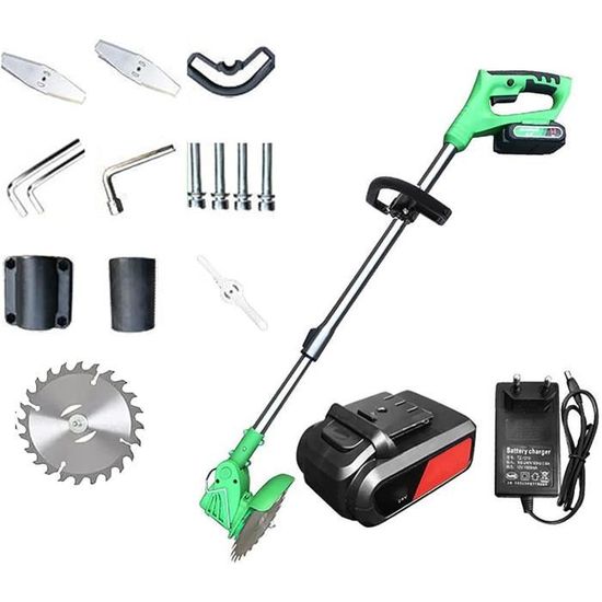 Coupe Herbe Sans Fil Coupe Bordure Électrique, 24V 10000Ma 22000Rpm Tondeuse Gazon Hauteur ...