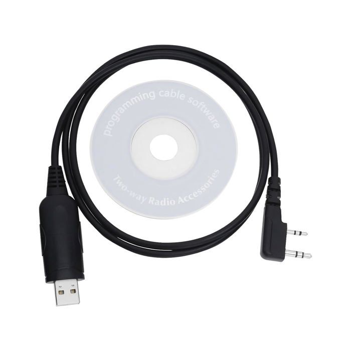 1 Lot De 2 Câbles De Programmation Usb Pour Talkie-Walkie Avec Pilote Cd Compatible Avec Talkie ...