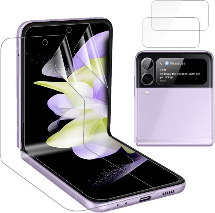 [2 Pièces Hydrogel Protecteur D'Écran Pour Samsung Galaxy Z Flip 4 / Samsung Galaxy Z Flip4 5G ...
