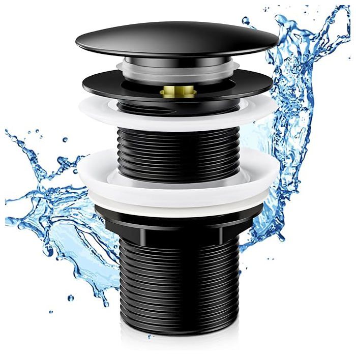 Bonde lavabo sans trop-plein pop-up G1 ¼ universelle avec joint pour ...