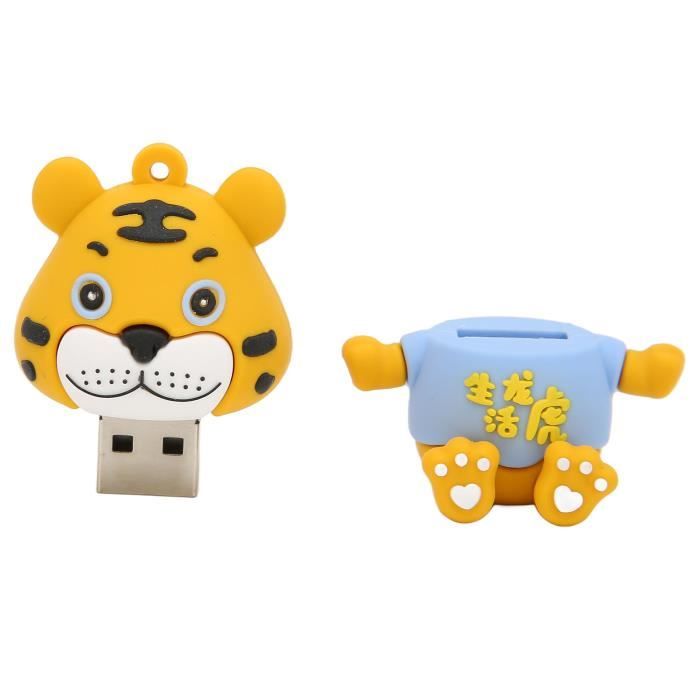 Akozon clé USB U Disk Cartoon Tiger USB Stable haute vitesse Hot Swap ...