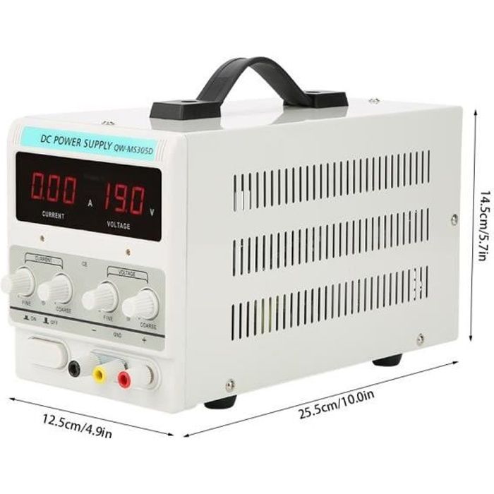 Alimentation DC de Laboratoire, 220V 30V 5A Digital Alimentation en Courant Continu Variable ...