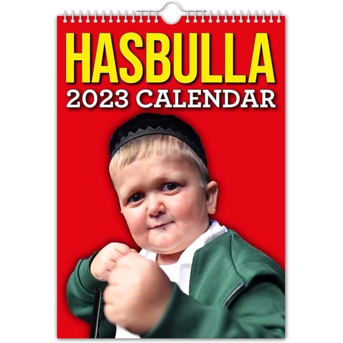 Hasbulla - Calendrier Mural 2023 -- Insolite - Noël-Anniversaire-Idée ...