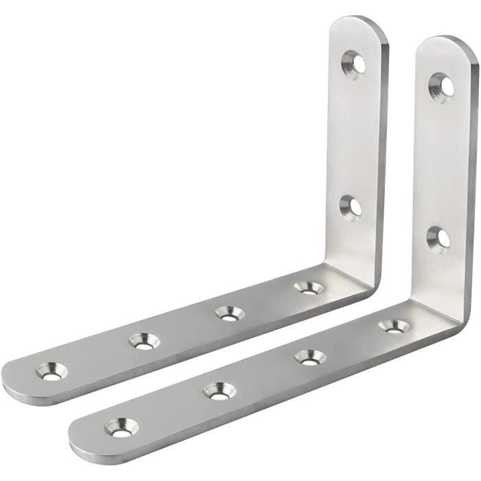 AJW-Équerres Étagère de Fixation Murale Console Emboutie en Métal ...