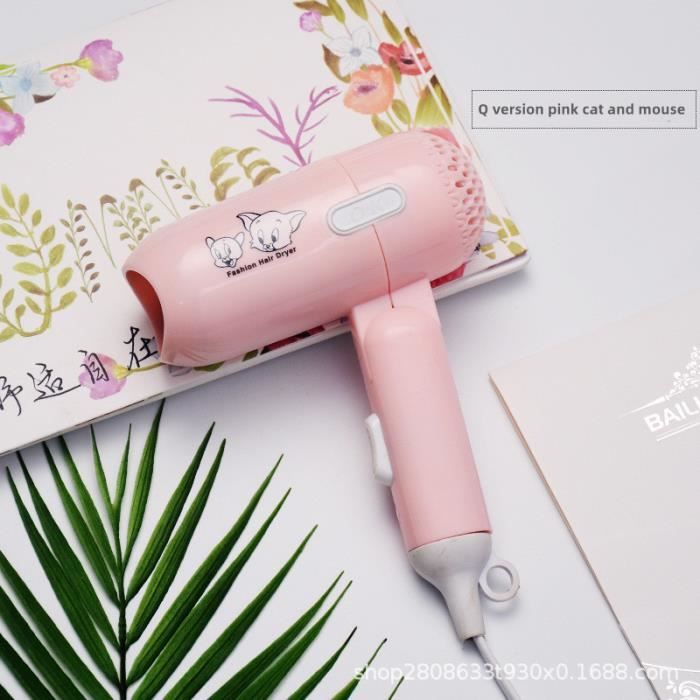 Sèche-cheveux,Mini sèche-cheveux pliant 400w, faible puissance, anti ...