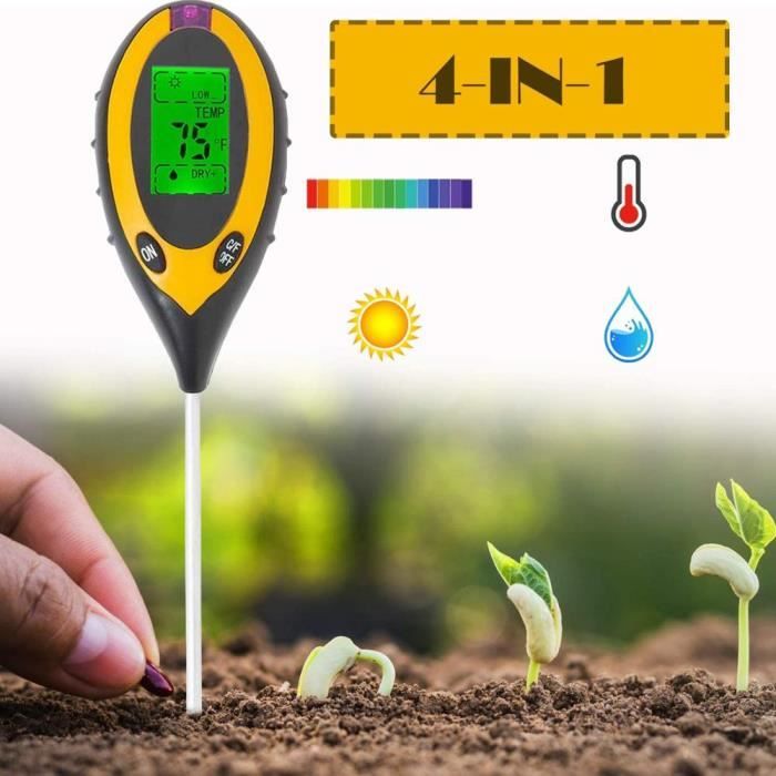 Mesure-controle,Testeur de pH du sol pour fleurs, kit de testeur d ...