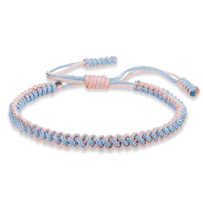 Bracelet en corde tissée à la main pour femmes et hommes chaîne tressée ...