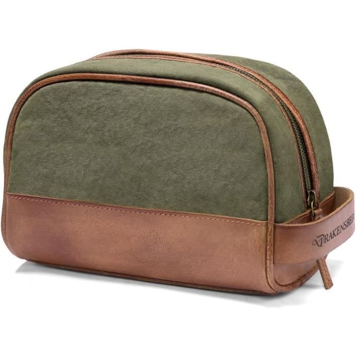 Trousse De Toilette Classique En Toile 'Glen' Pour Homme - Nécessaire ...