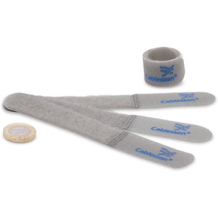 Réutilisable Débrayable-Agrippante Velcro Nylon Cable Ties - Lot De 50 ...