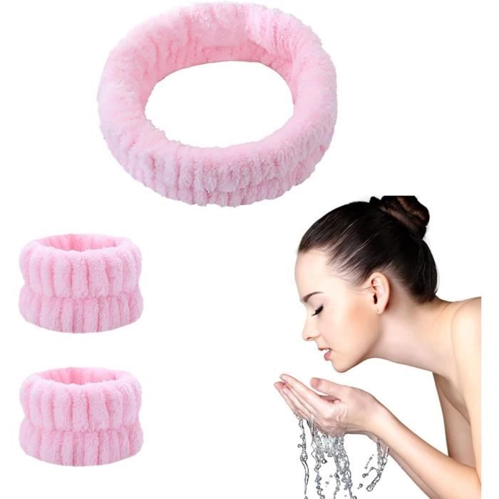 Bracelets De Lavage De Visage,Bracelet Élastique De Maquillage,Bandeau ...