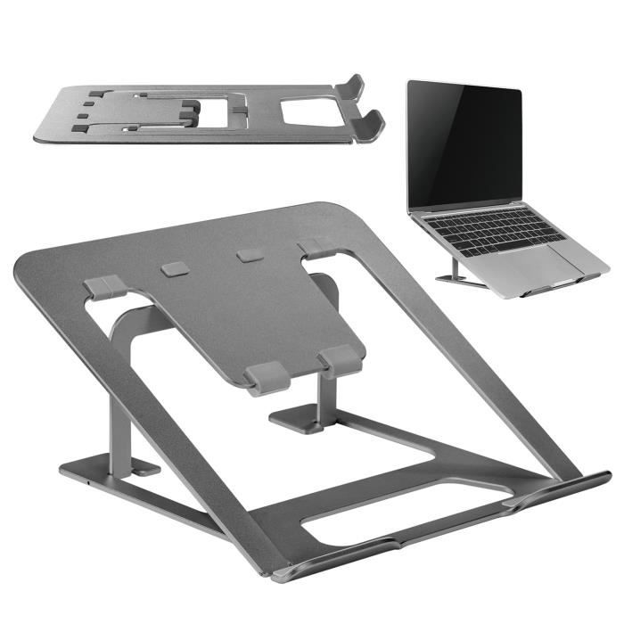 Support pour ordinateur portable pliable ultra-fin en aluminium Ergo ...