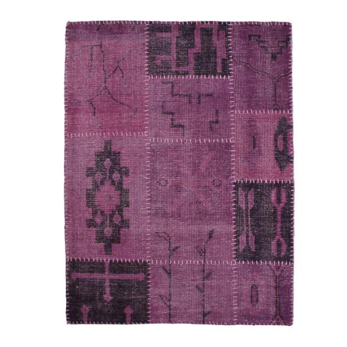 Tapis patchwork en laine artisanal - THE DECO FACTORY - ANTIC LINE ART ...
