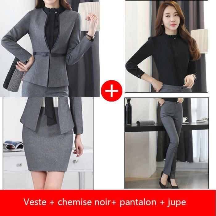 Costume Femme de marque Costume d'interview de mode Costume de travail ...
