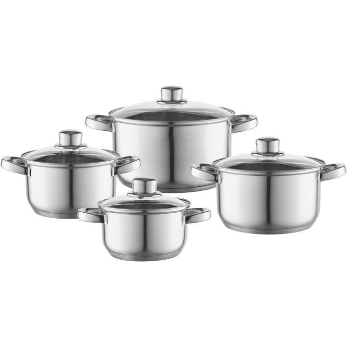 Ensemble De Casseroles (Lot De 8) I Casserole Inox Polpo I Casseroles ...