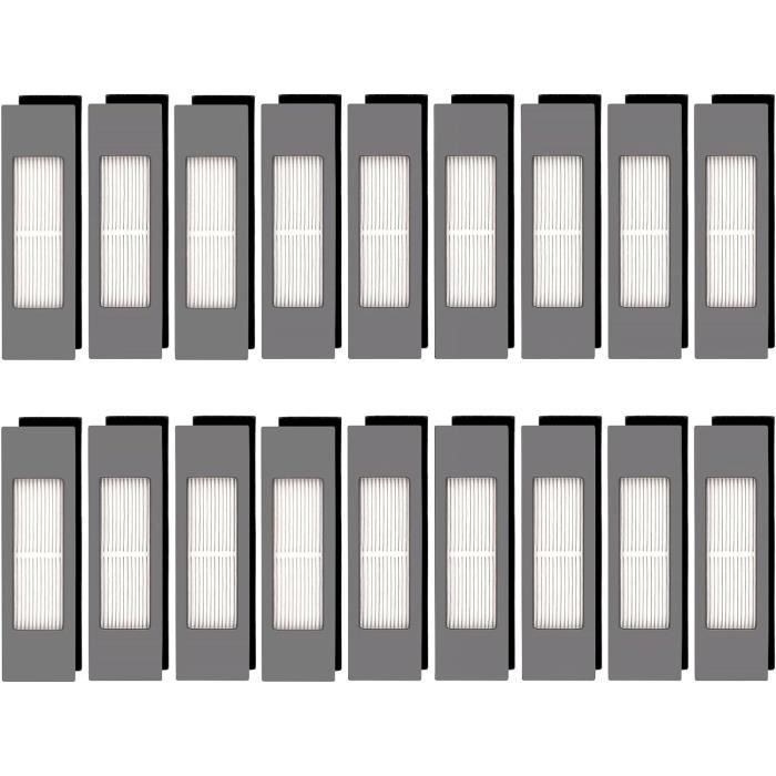 (18 Pezzi) Filtro Hepa Par Robot Aspirapolvere Ecovacs Deebot Ozmo 920 950 T8 Aivi Max T9 T5 N5 ...