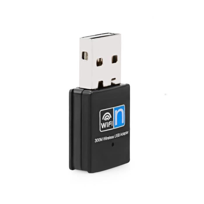 Adaptateur Sans Fil Mini USB Wifi 802.11N 300Mbps USB2.0 RéCepteur Dongle Carte RéSeau pour ...