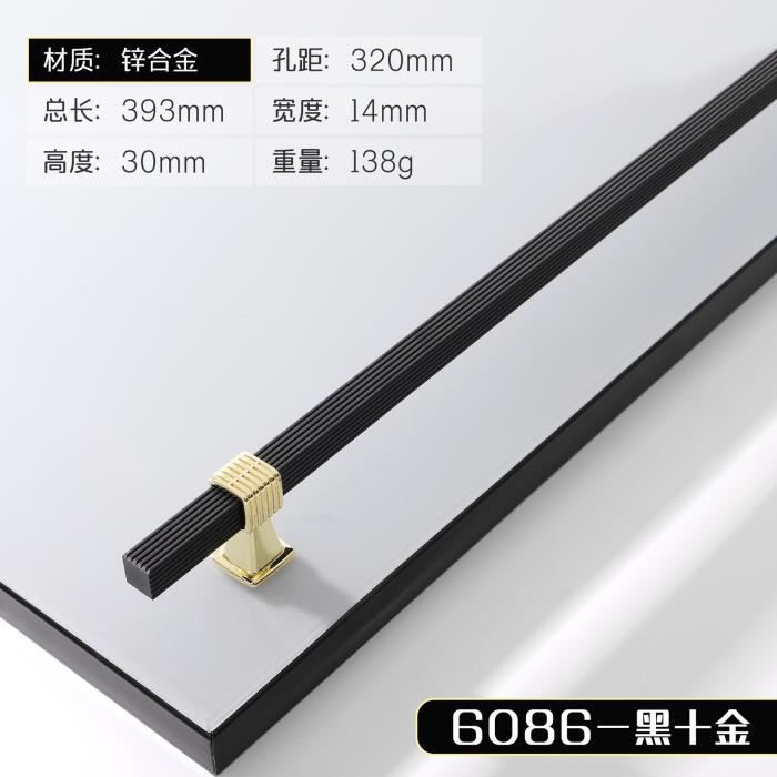 POIGNEE DE MEUBLE - BOUTON DE MEUBLE,320-black gold--Poignée de porte ...