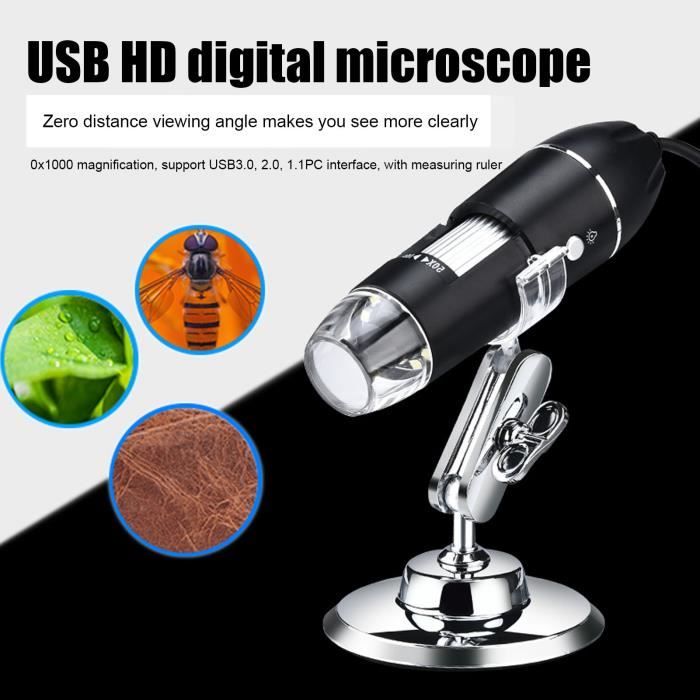 Mini microscope USB - ZJCHAO - avec 8 LED - blanc - Cdiscount Appareil ...