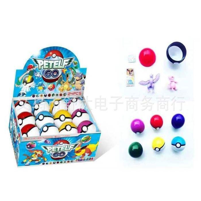 Coffret de 24 Pokeballs - GENERIQUE - Figurines Pokémon - Cadeau Enfant ...