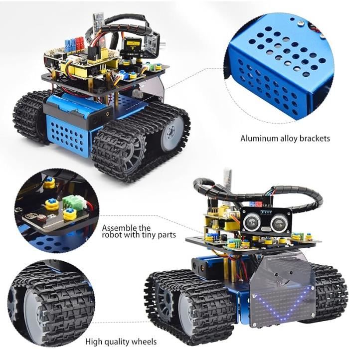 Kit robot programmable - Robot Tank - V3 - Suivi de ligne - Capteur à ...