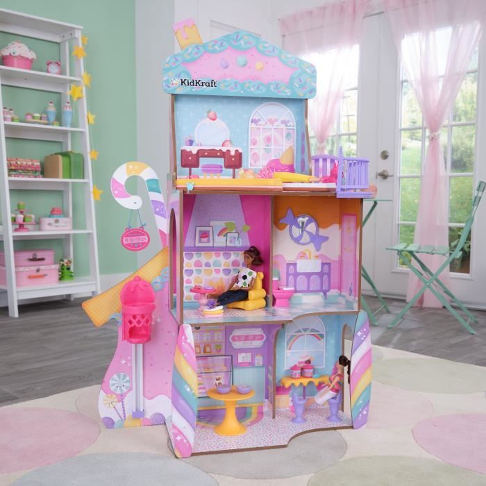 KidKraft - Maison de poupées/château Candy Castle en bois avec 28 ...
