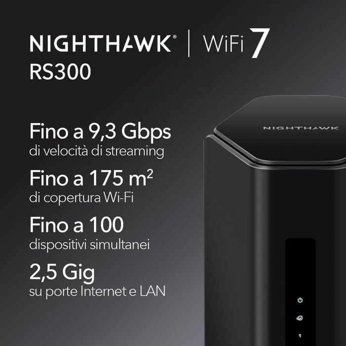 Routeur - NETGEAR - NIGHTHAWK WIFI 7 BE9300 - 5 ports Ethernet Gigabit ...