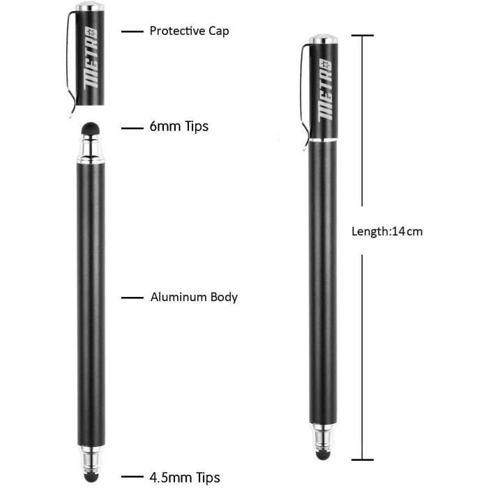 2 En 1 Précision Extrême Stylet Stylus Pointe Fine Écran Tactile ...
