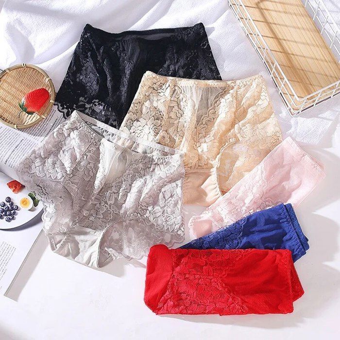 Culotte Sexy En Dentelle Taille Moyenne Pour Femmes Culotte Triangle En