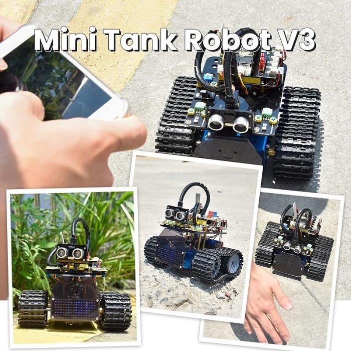 Kit robot programmable, Module de Suivi de Ligne, capteur à ultrasons ...