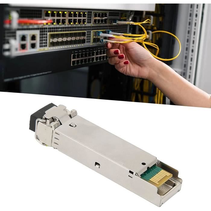 Émetteur-récepteur SFP 1,25 G, Module Optique Gigabit Fibre monomode LC ...