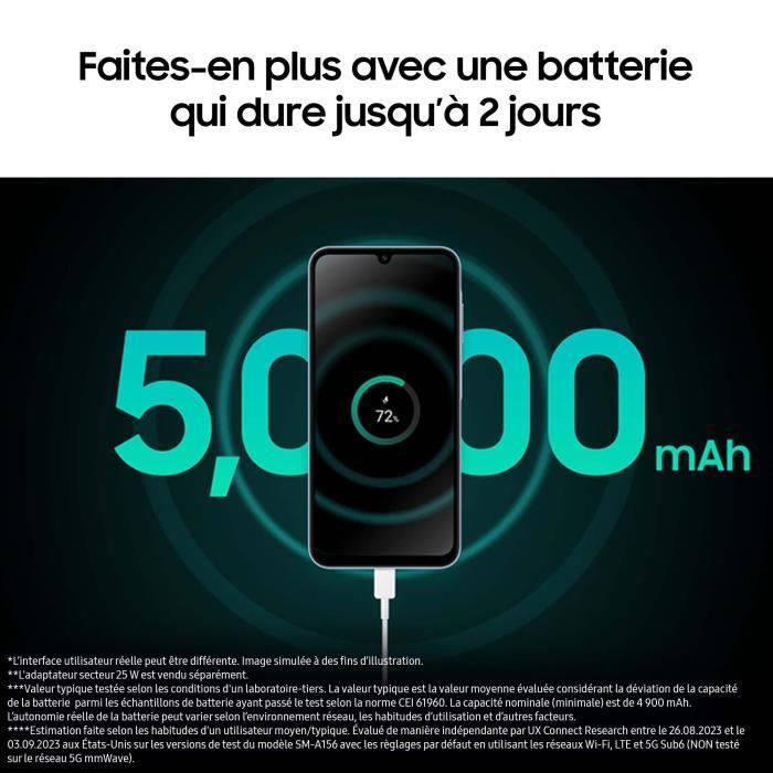 Samsung Galaxy A15 5G Smartphone 128 Go Lime - Cdiscount Téléphonie
