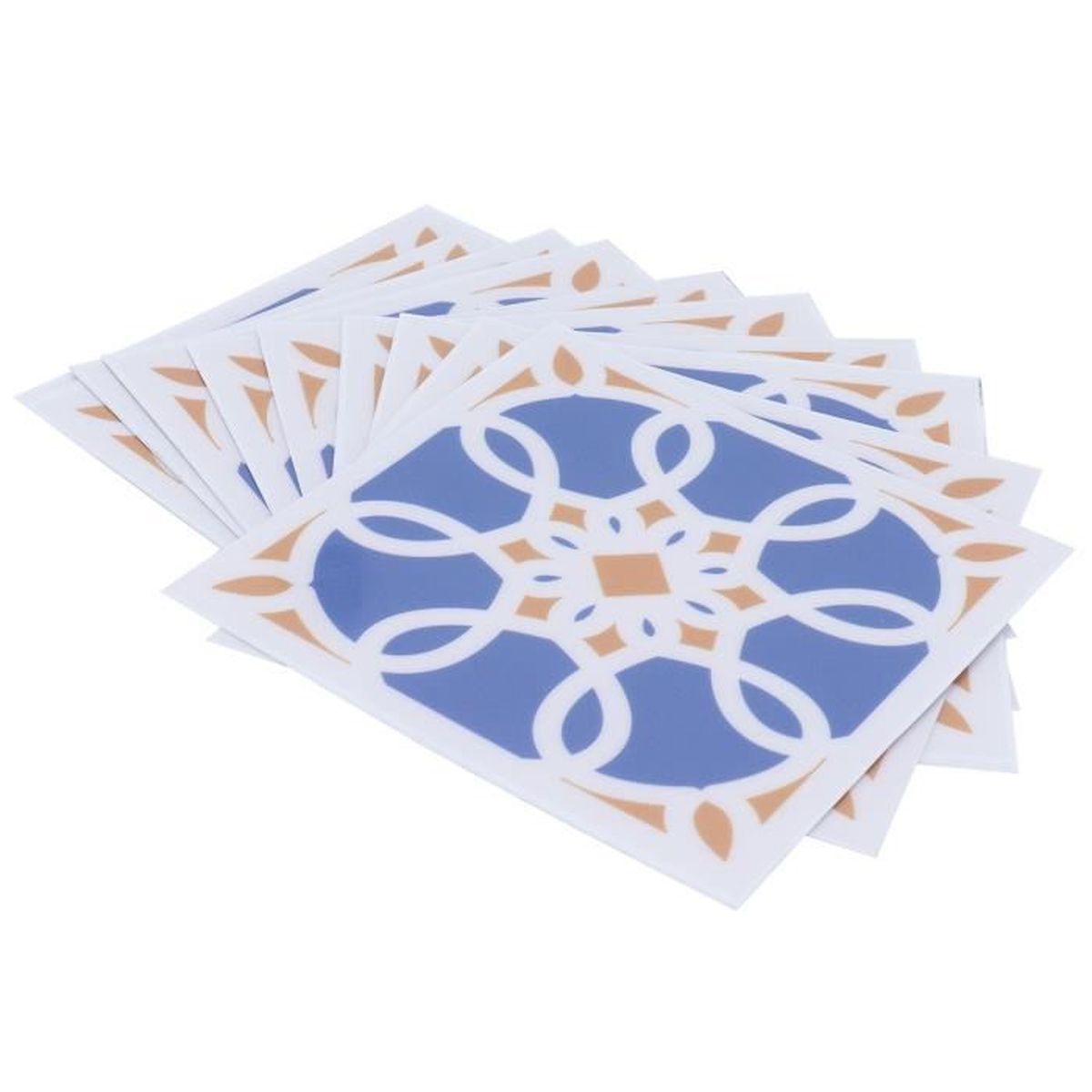 10 pièces PVC carrelage autocollant sol autocollant mural auto-adhésif ...