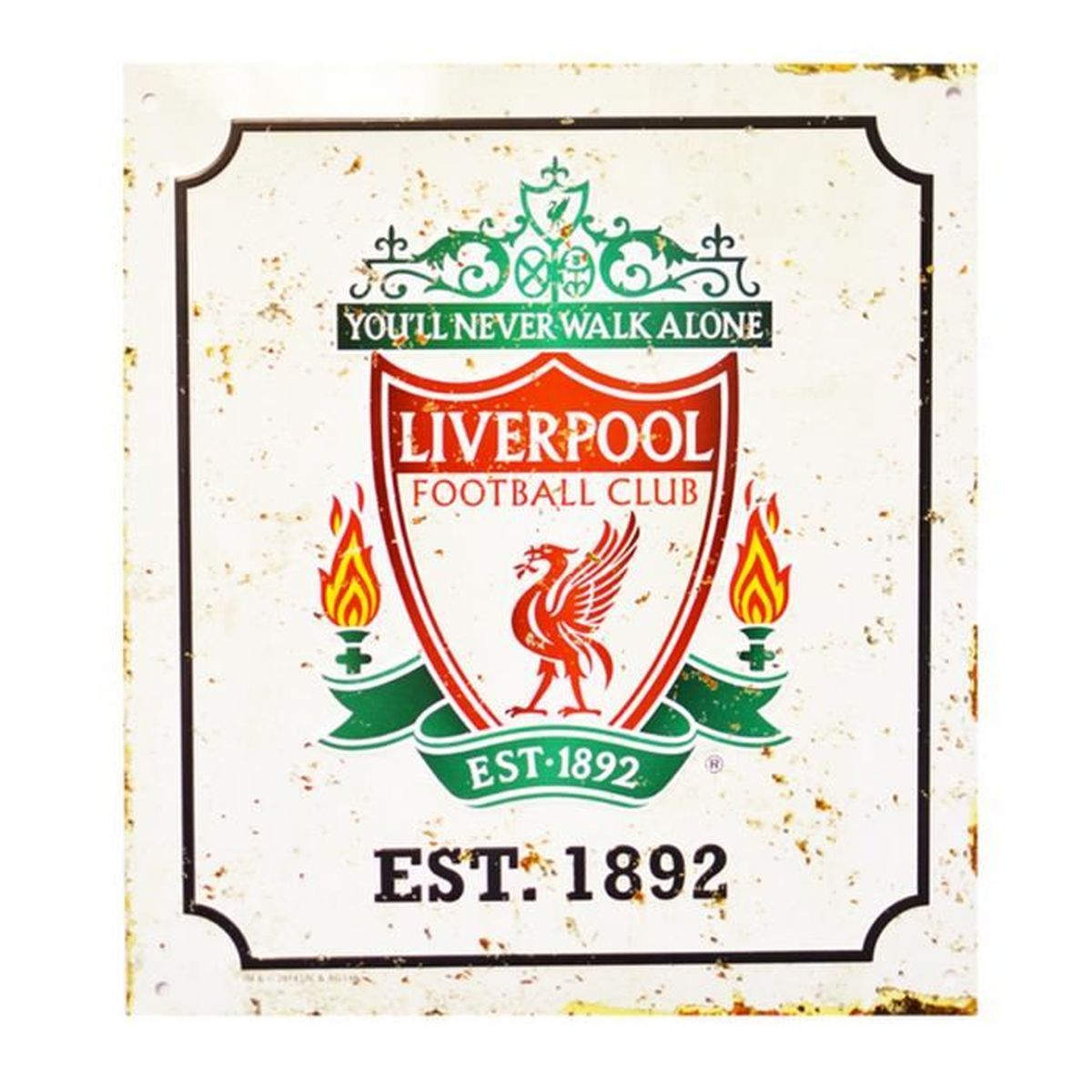 Liverpool FC - Plaque décorative style rétro - Cdiscount Maison