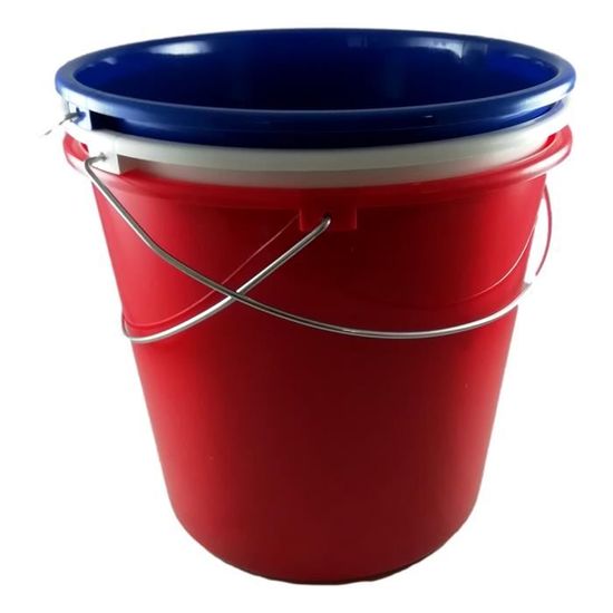 Lot 2X Seau de Ménage 10 Litres en Plastique 28x25cm avec Poignée Métal ...
