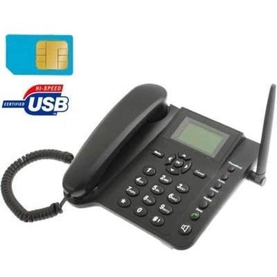 Téléphone avec carte SIM GSM fixe de table bureau Tim Vodafone Wind ...