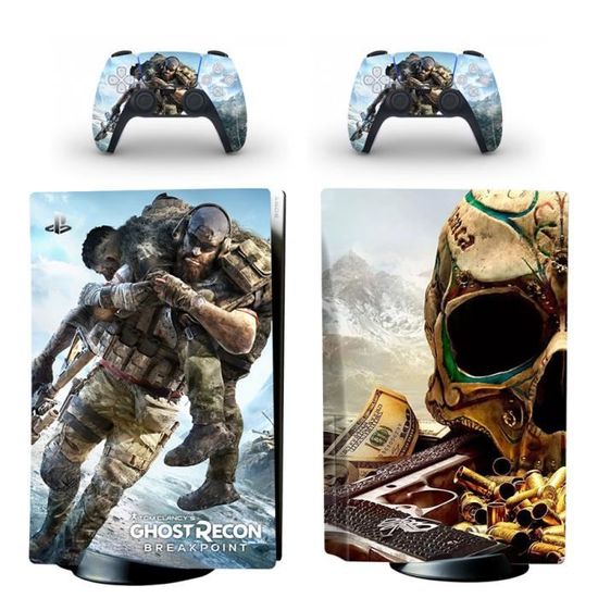Kit Autocollants pour Console PS5, Ghost Recon Sticker Skin pour ...