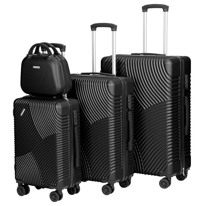 Ensemble de valises de voyage 4 en 1 AZORES BLACK