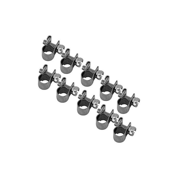Collier de Serrage 10 Pièces Réglables en Inox Serre-Joints à Tuyau ...