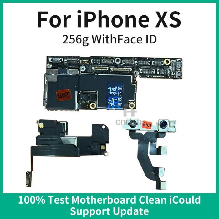 Identification faciale XS 256G-Carte mère pour iPhone , -256 Go, avec iCloud Clean, avec mise à ...