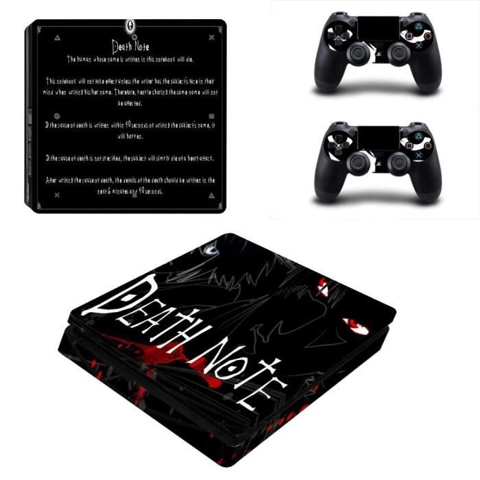 Autocollant Death Note PS4 Slim, Autocollant en vinyle pour PlayStation ...