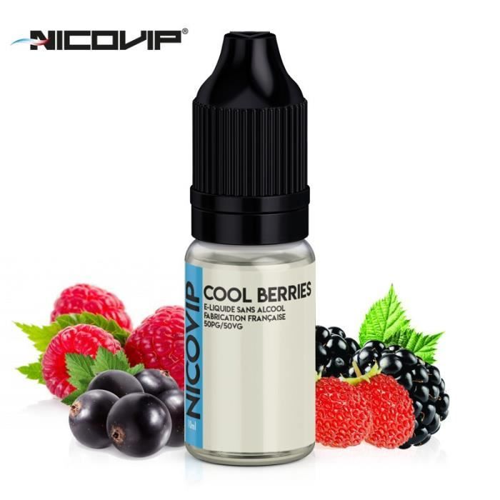 Pack 20 E-liquides Nicovip Cool Berries - 6mg - Cdiscount Au quotidien