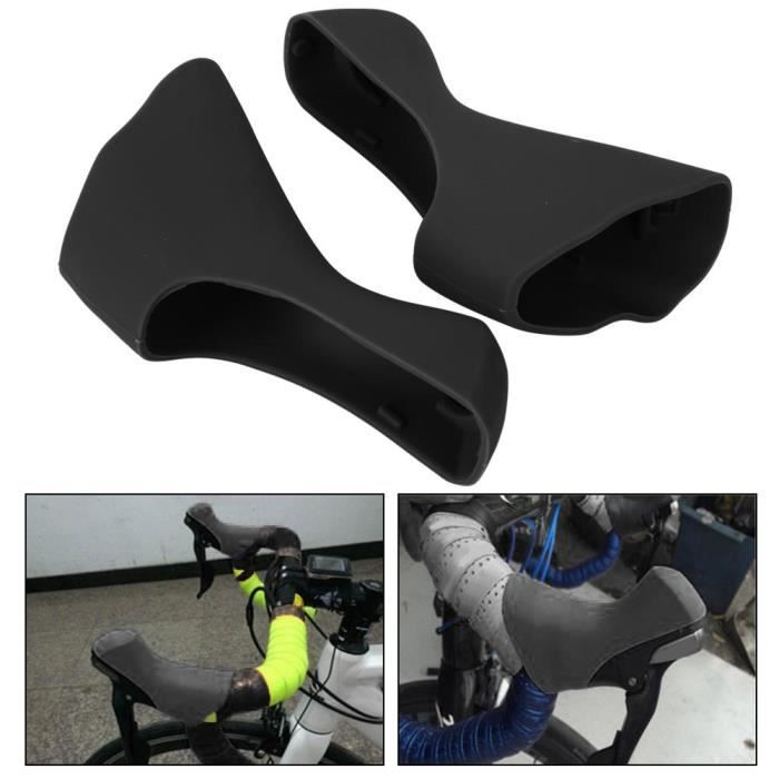 ARAMOX Housse de protection pour guidon de vélo Une paire de silicone ...