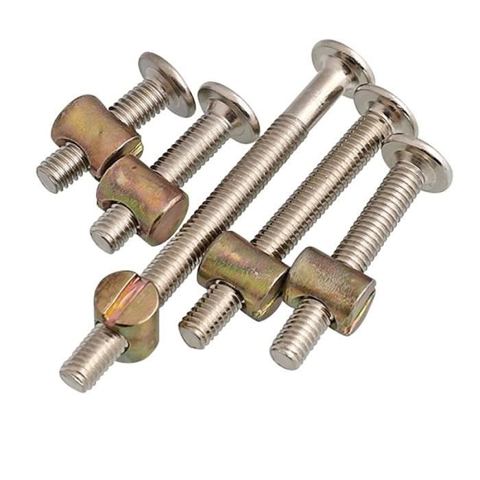 Vis de lit de bébé M6, écrou de vis de connecteur fixe, écrou de ...