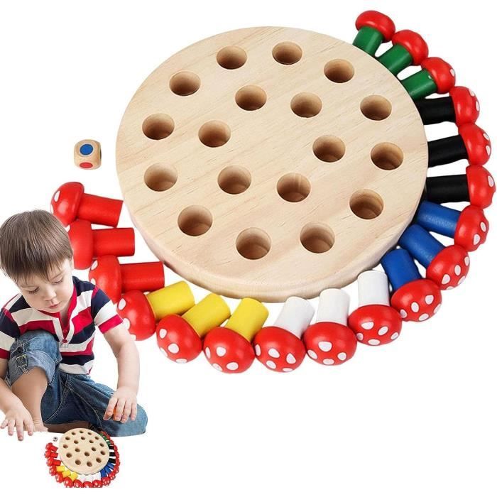 Plateau De Jeu De Mémoire, Jeu D'Échecs En Bois Memory Match Stick ...