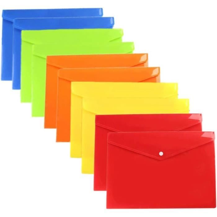 LYsng Pochette Document Doux Pochette Plastique A4 Bonne Qualité Porte ...