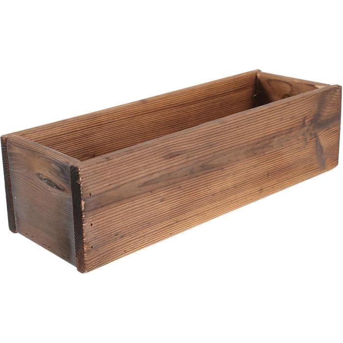 Pot De Fleurs Rectangulaire En Bois Pour Plantes D'Extérieur, Ferme ...
