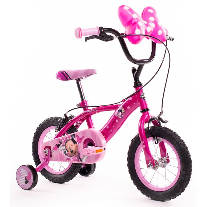 Vélo Filles Huffy Disney Minnie Mouse 12" rose 16" - 3-5ans + roues d ...